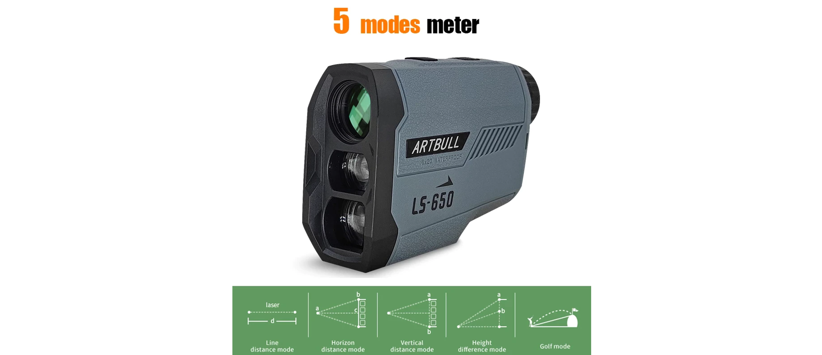 Telemetro ARTBULL LS-650 aumento de 6X alcance de - LimaGuns: Armas ...