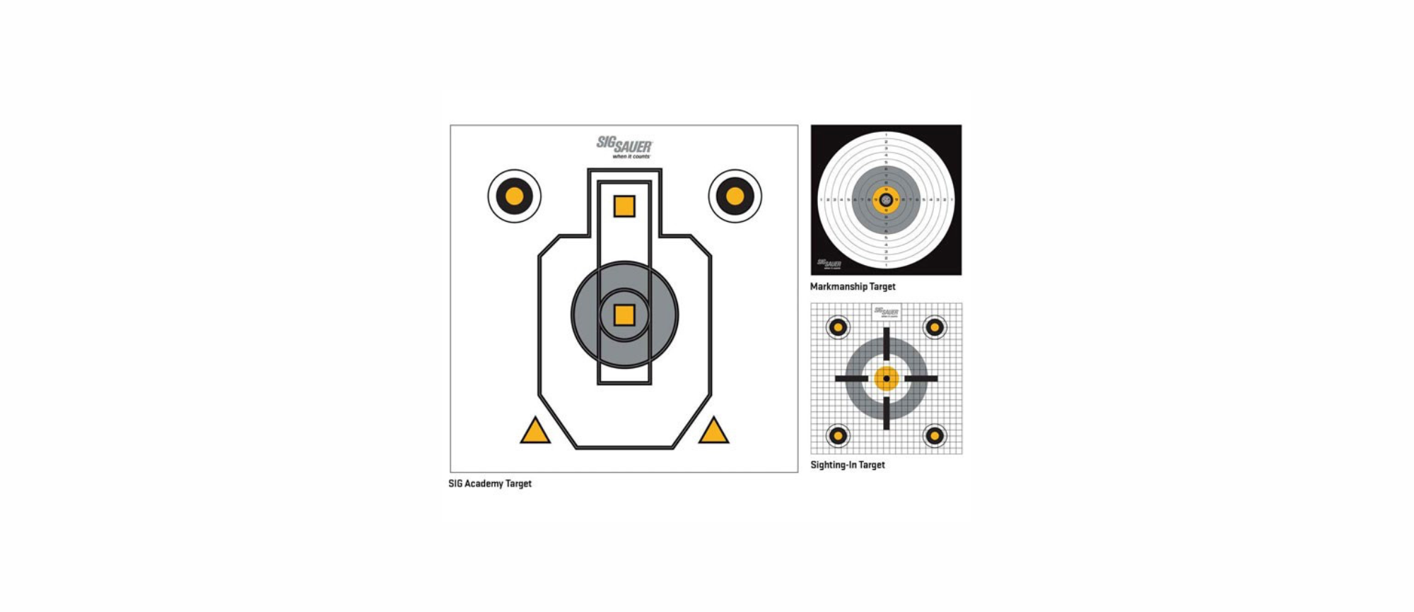 Blanco de tiro SIG SAUER PAPER TARGETS de papel gr - LimaGuns: Armas ...