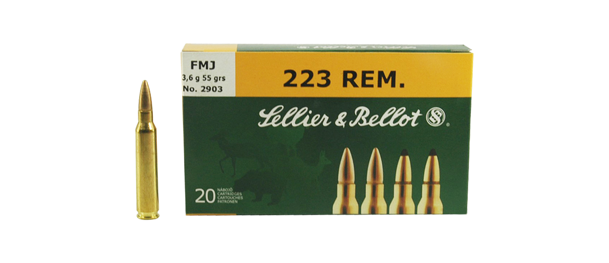 Balas calibre 223 SELLIER & BELLOT 55gr punta ench - LimaGuns: Armas ...