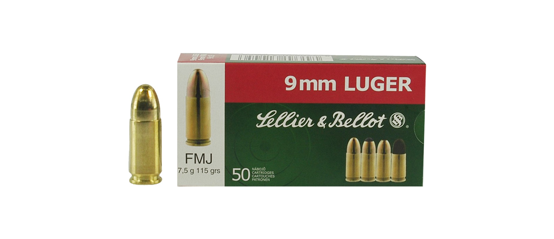 Balas calibre 9mm (PB) SELLIER & BELLOT 115 gr pun - LimaGuns: Armas ...