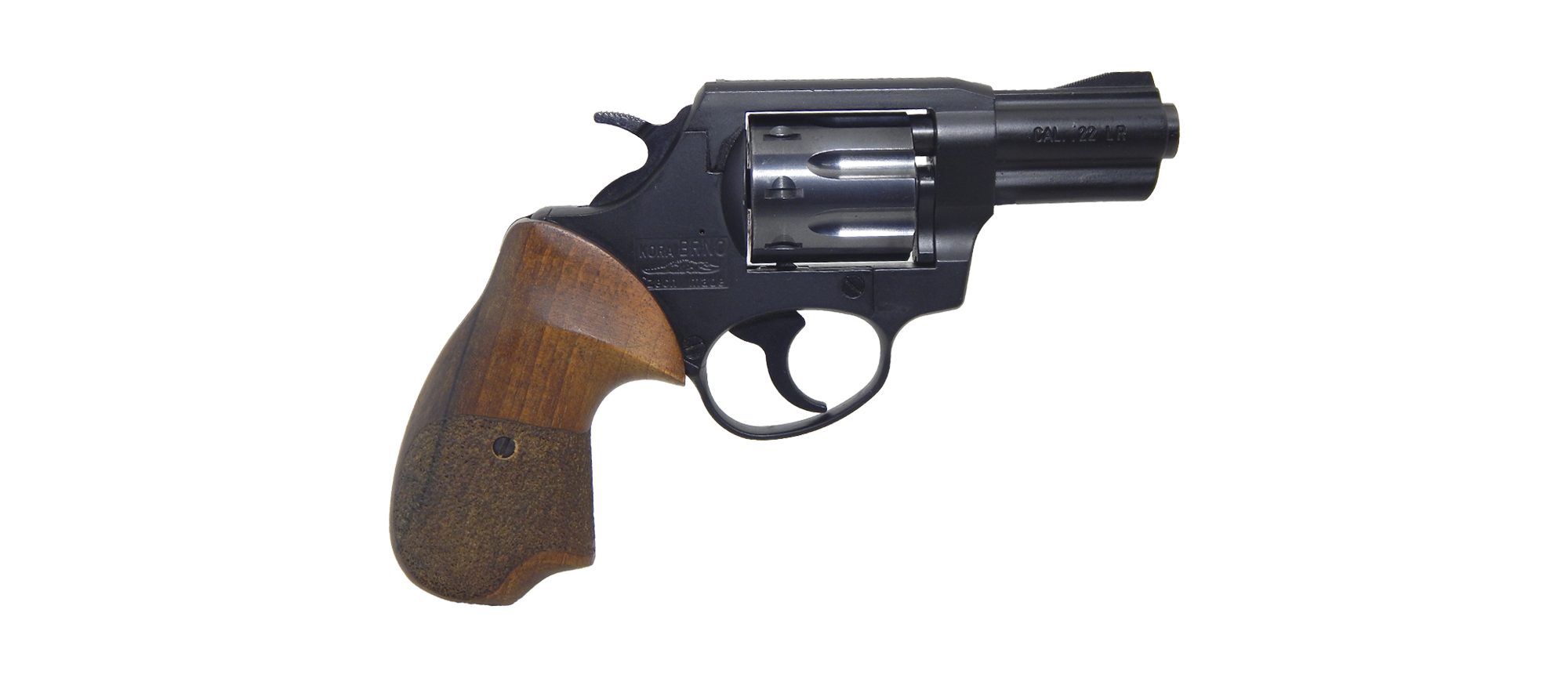 Revólver usado KORA BRNO S5217 calibre 22 8 tiros pavonado cacha de ...