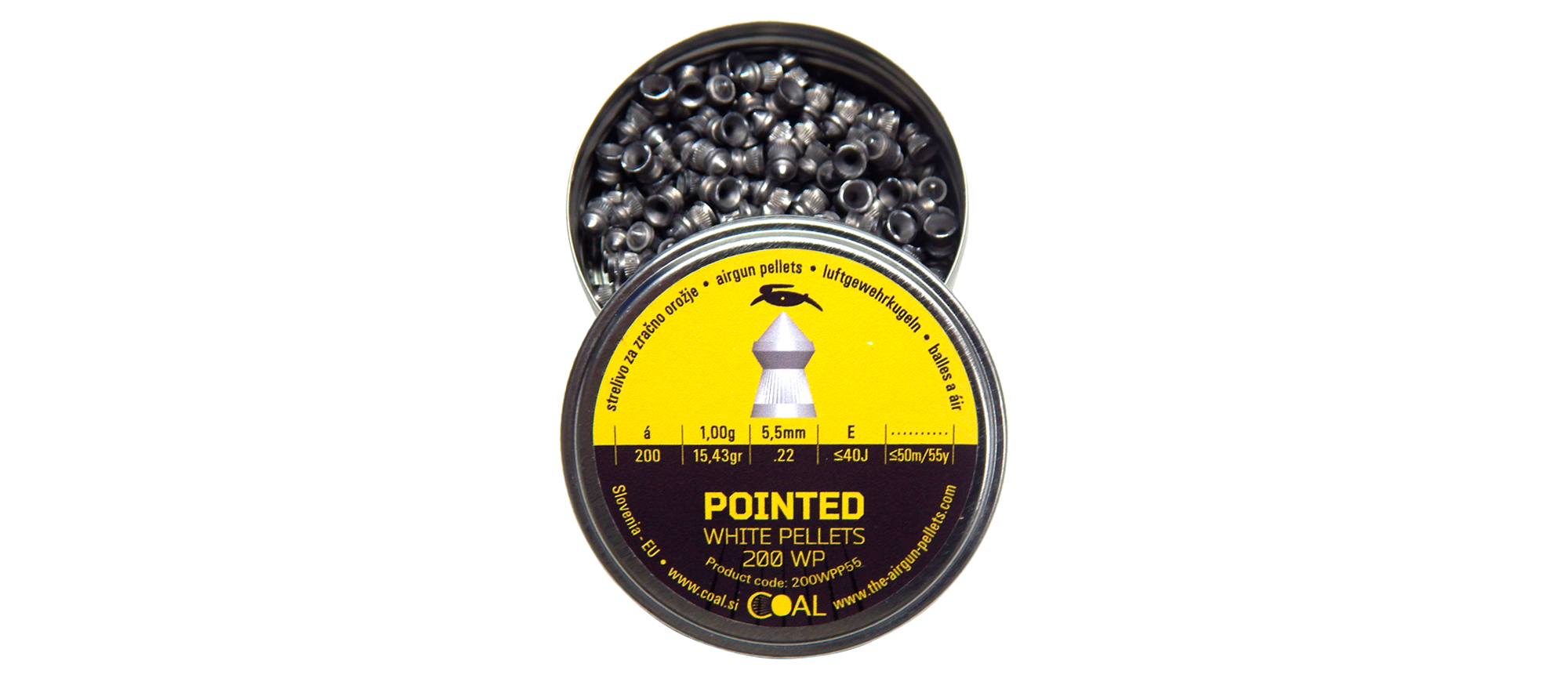 Balines calibre 5.50 COAL POINTED WHITE PELLETS pu - LimaGuns: Armas ...