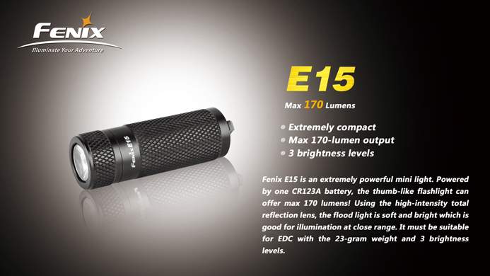 Linterna FENIX E15 potencia de 10 a 170 lumenes 3 - LimaGuns: Armas ...